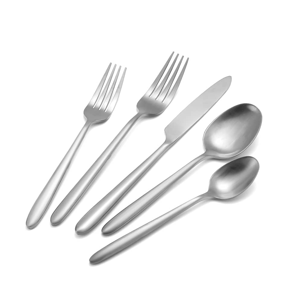 Wholesale Stainless Steel Matte Silver Silverware Set with Color Box ...